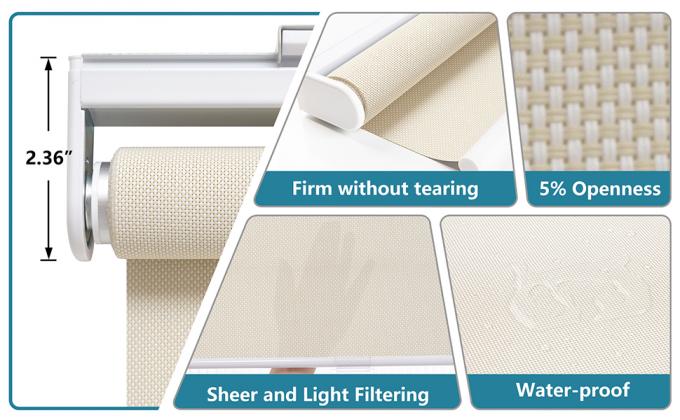 Home Office Window Coverings Battery Operated Blackout Roller Blinds Shades